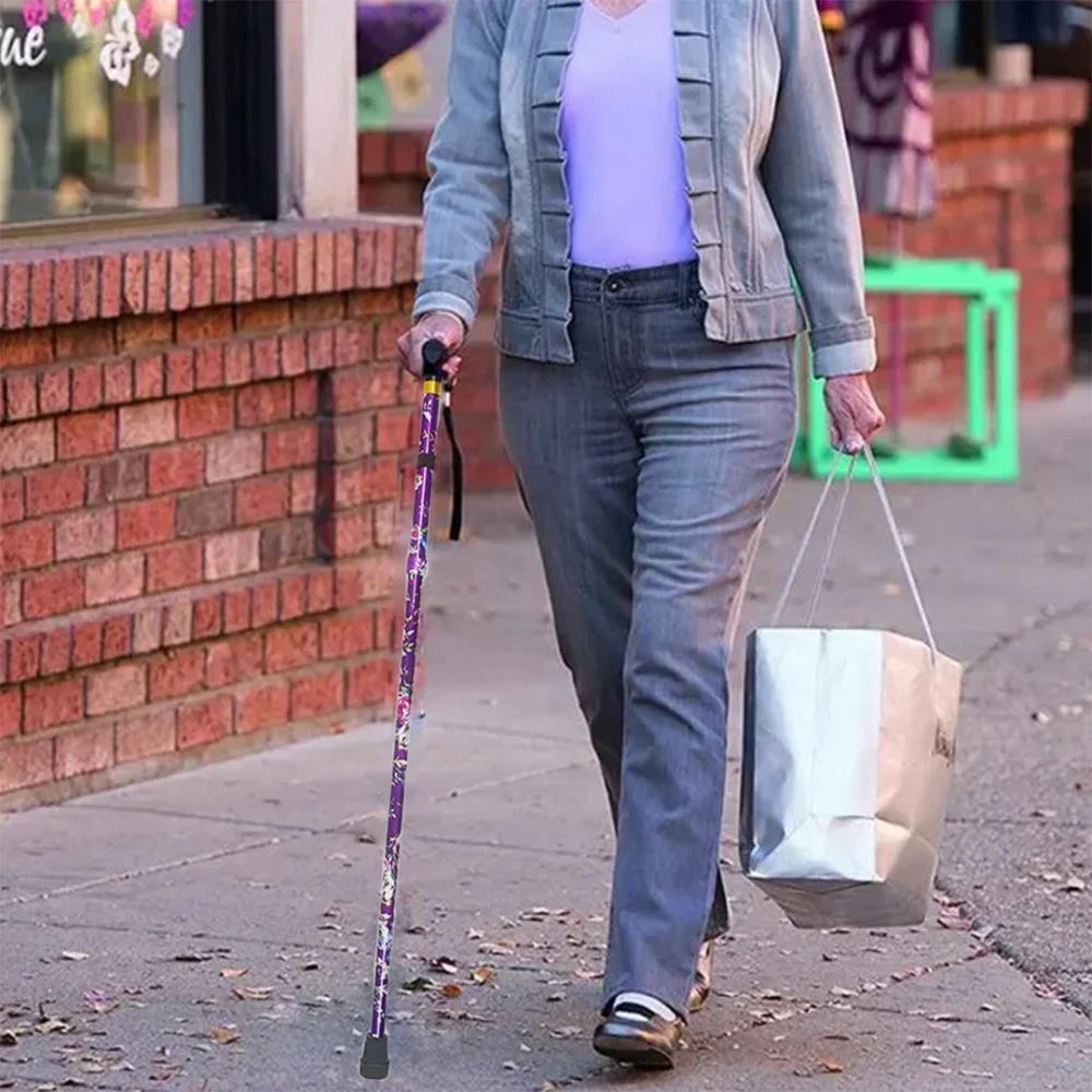 Floral Folding Walking Stick | Modern Mobility